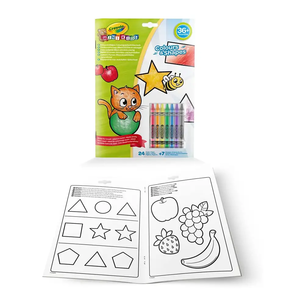 Album da Colorare con Pastelli Color&Shape CRAYOLA - 25-2727